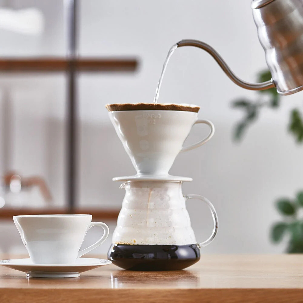 Hario V60 Brewer 02 - Ceramic White | Freshly Roasted Specialty Coffee ...